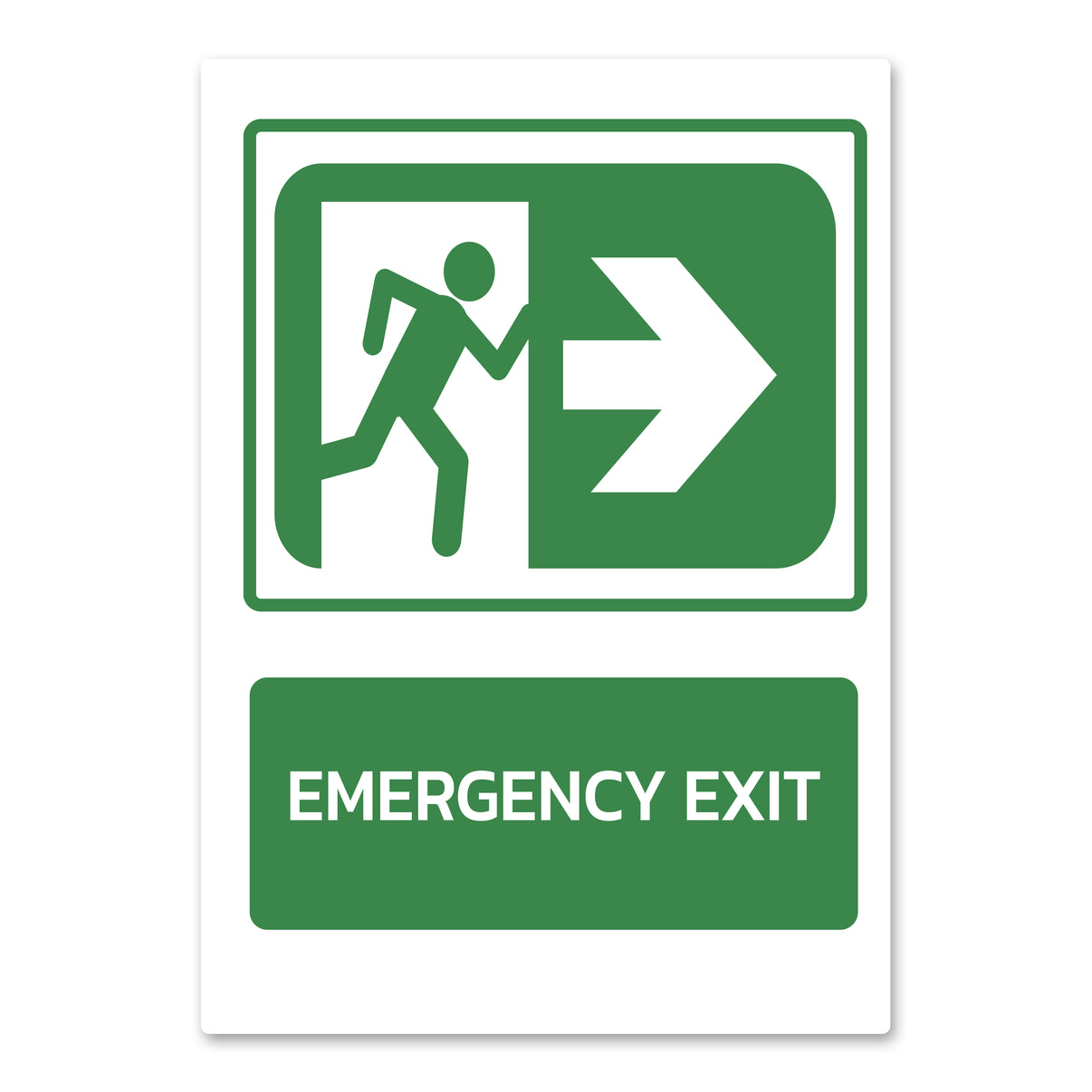 Emergency Exit Health And Safety Sign – Quick Signs 4 U